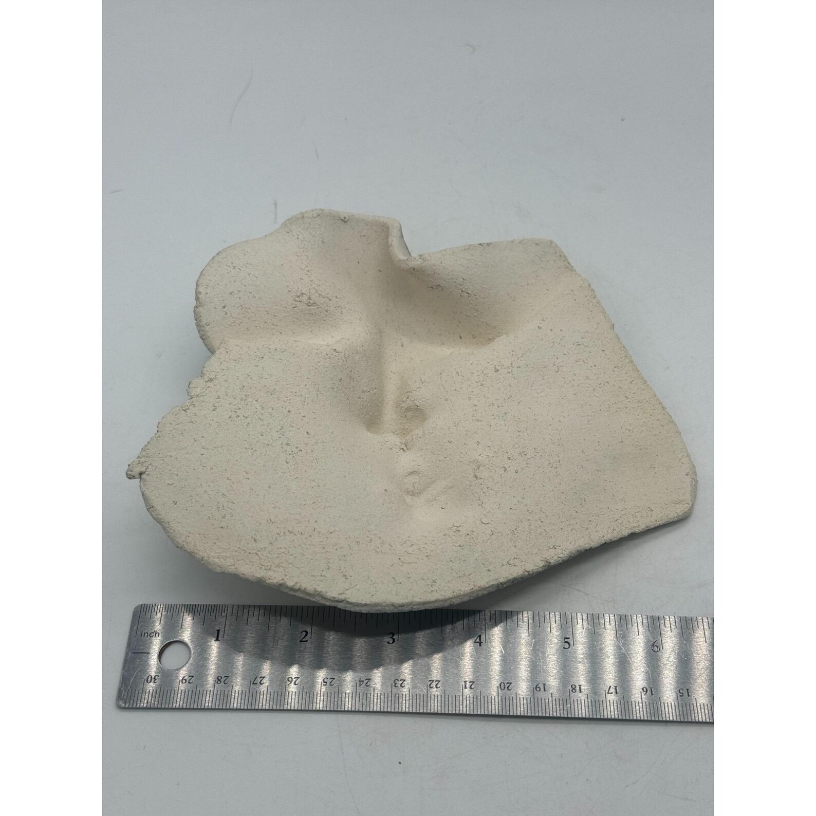 Art Pottery Mask Face Sculpture Pressed Flowers Signed Lorraine - Etsy