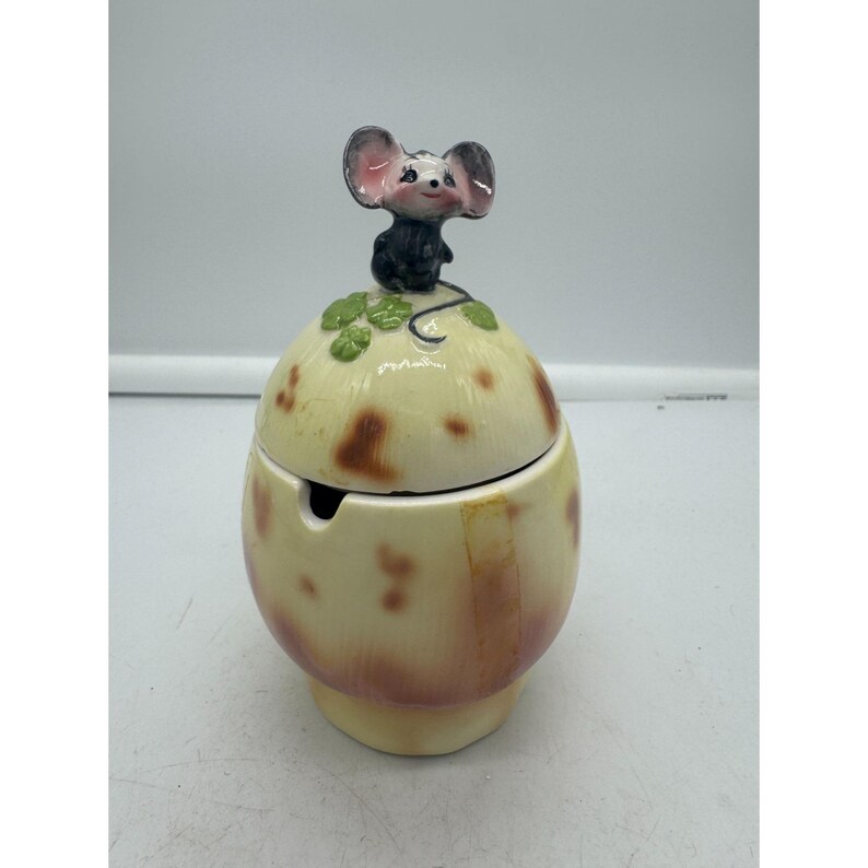 Vintage Mouse on Toadstool Mushroom Covered Sugar Bowl Kitschy-as IS - Etsy