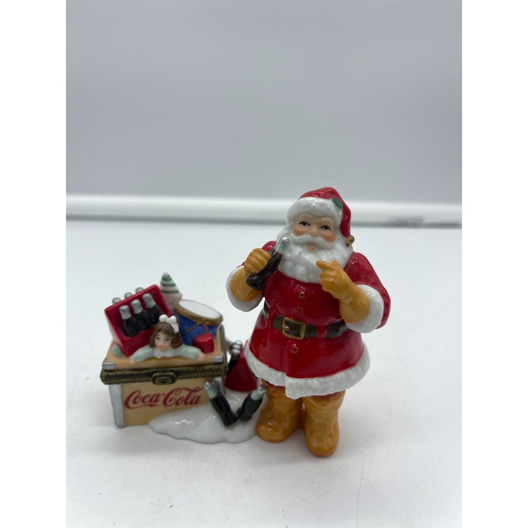 Vintage Coca-cola Santa Claus Trinket Box With Trinket Inside - Etsy