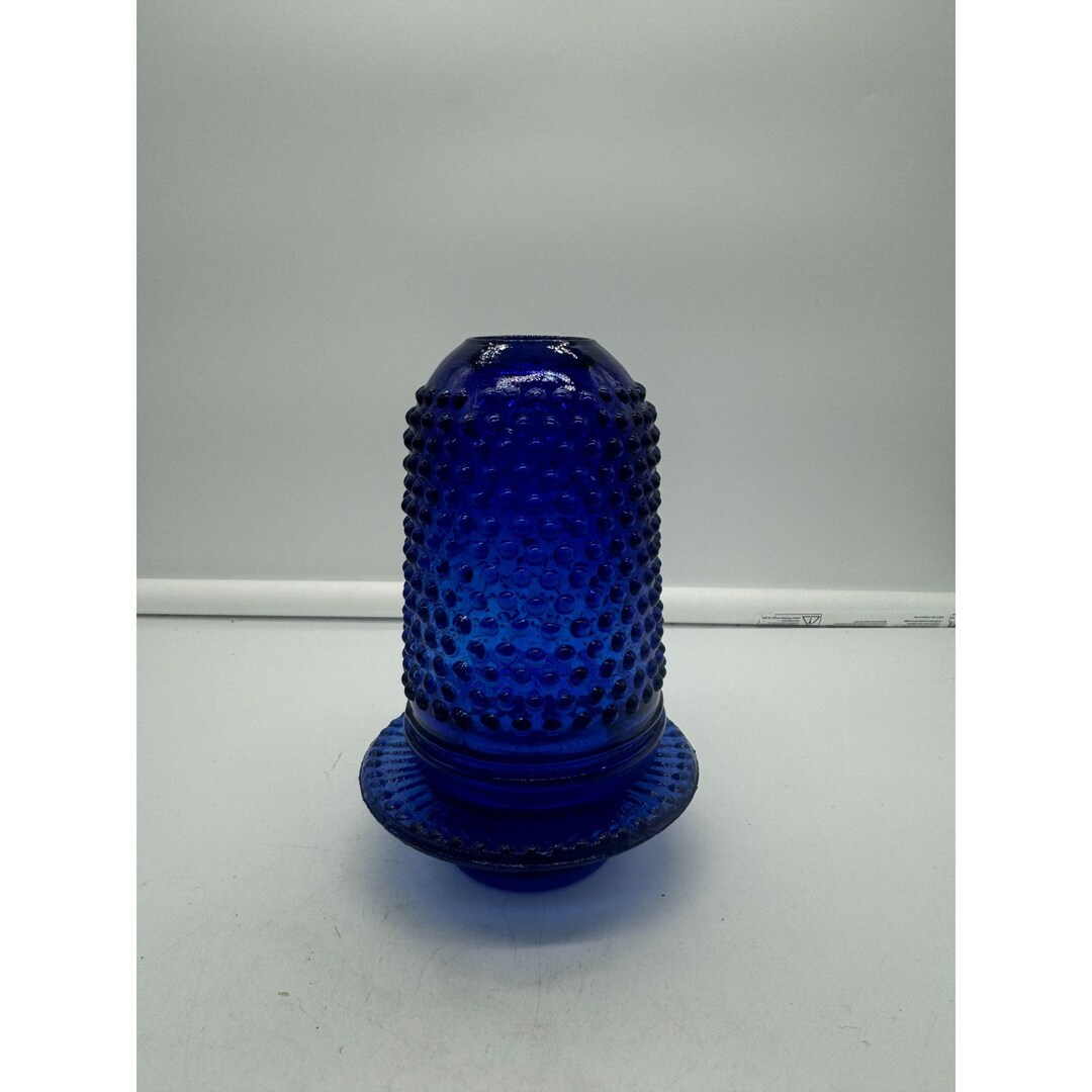 Cobalt Blue Glass Fairy Lamp Light Candle Holder-as IS READ - Etsy