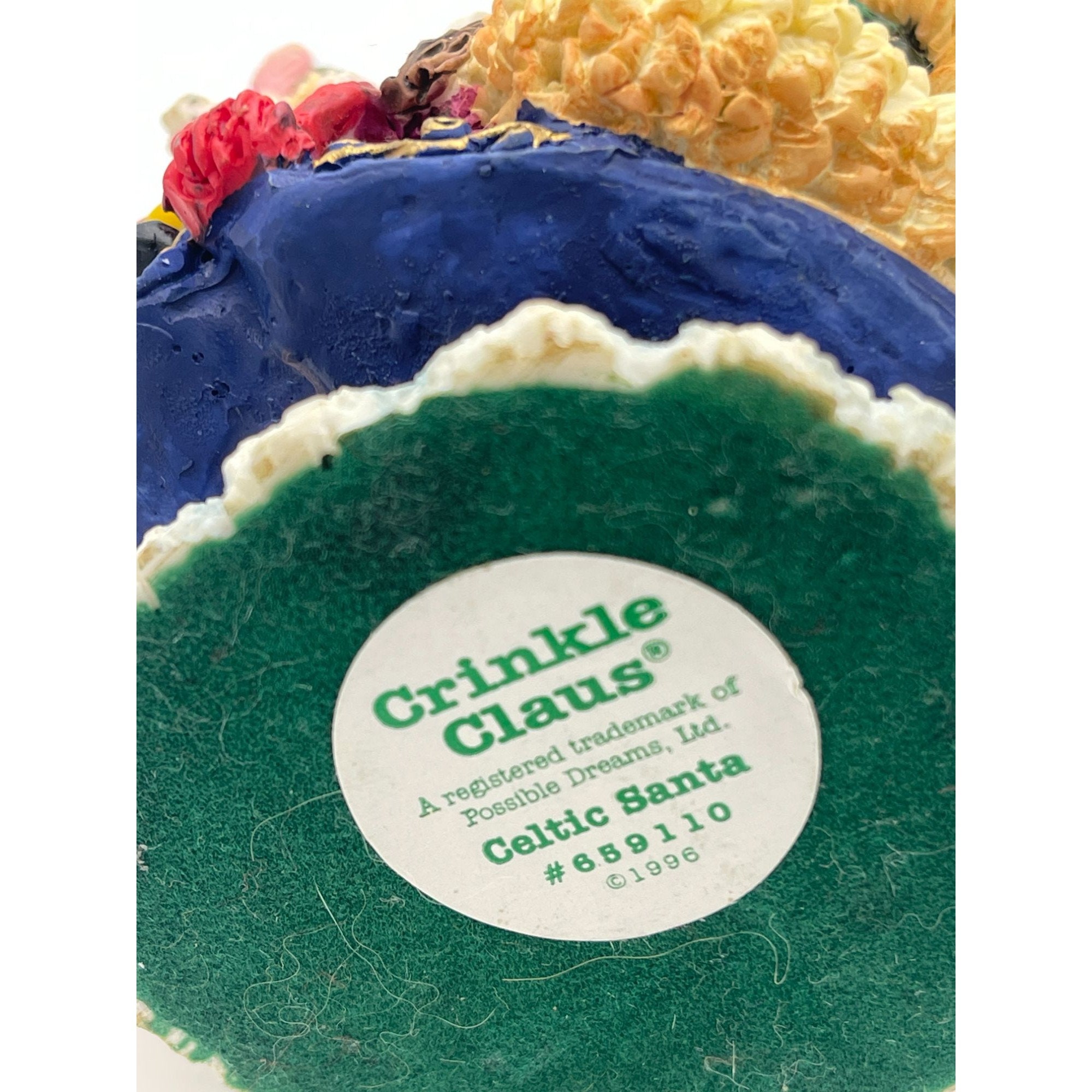 Crinkle Claus by Possible Dreams Celtic Santa Figurine 1996 - Etsy