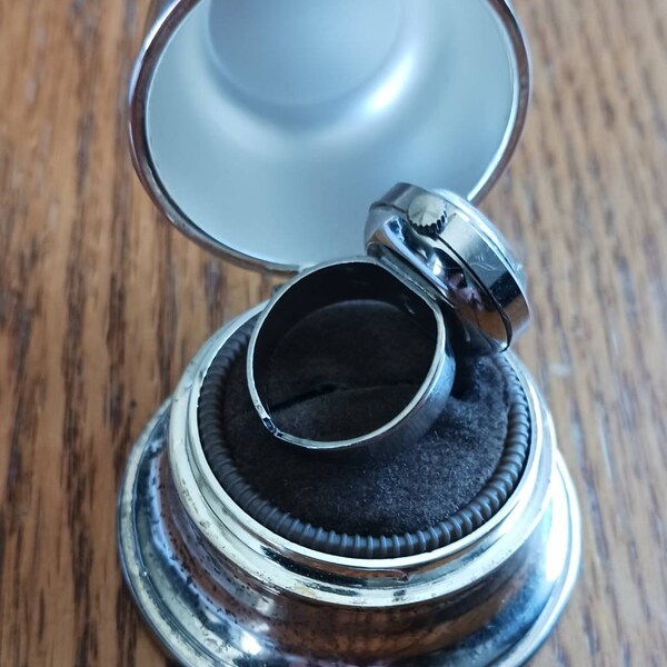 Silver Ring Watch - Etsy