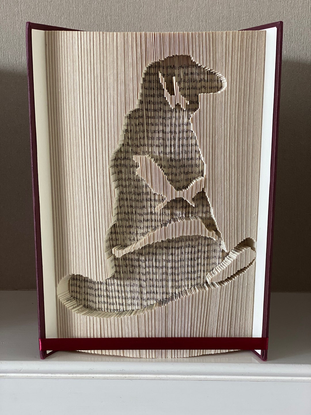 Hp Sorting Hat Book Folding Pattern Etsy