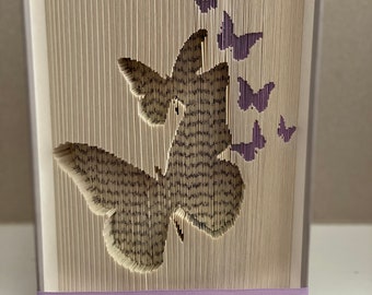 Pretty Butterfly Book Folding Pattern and Beginners Tutorial. Make Your ...