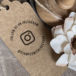 Social Media Stamp | Instagram Stamp | Custom Social Packaging Stamp ...