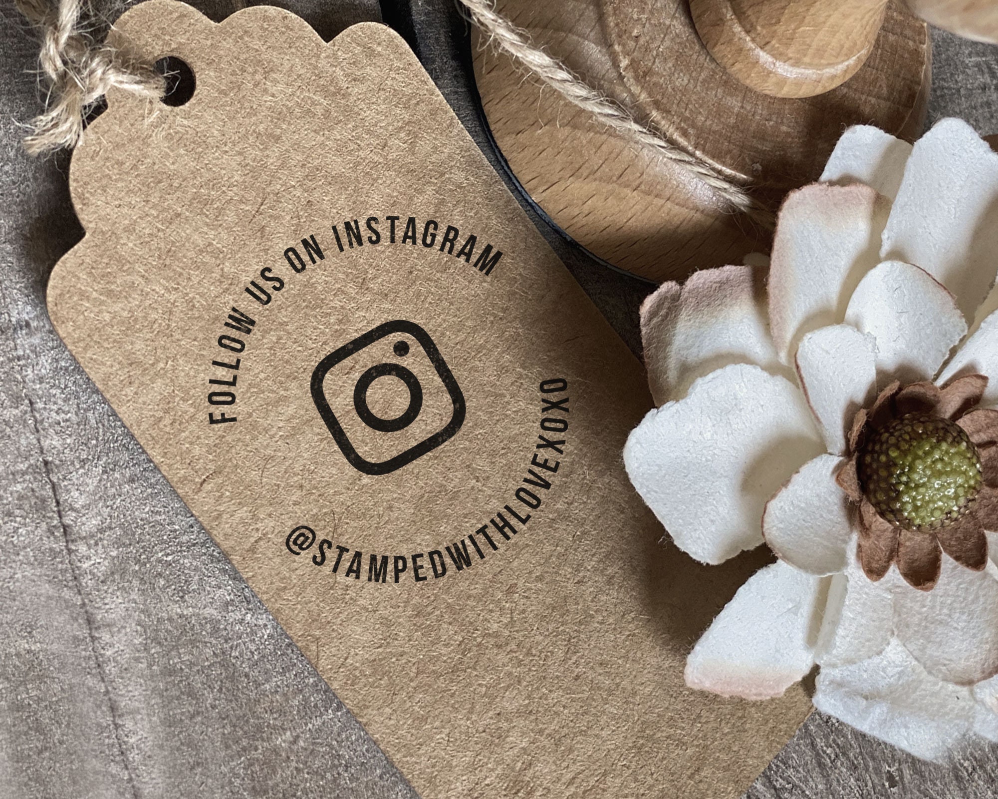 Social Media Stamp Instagram Stamp Custom Social Packaging | Etsy