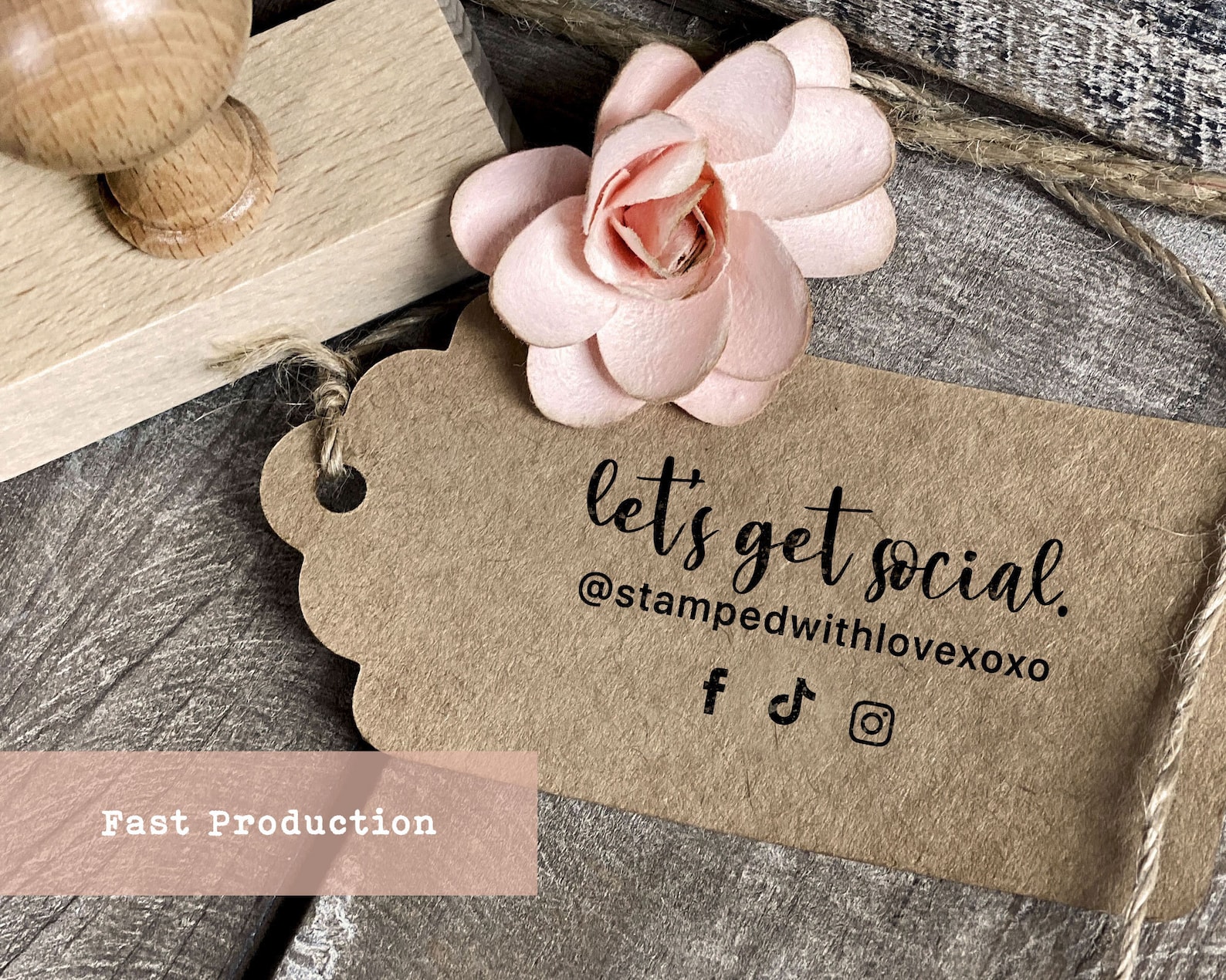 Small Business Branding Stamp Social Media Stamp Custom - Etsy