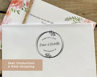 Wedding Rubber Stamp | Etsy