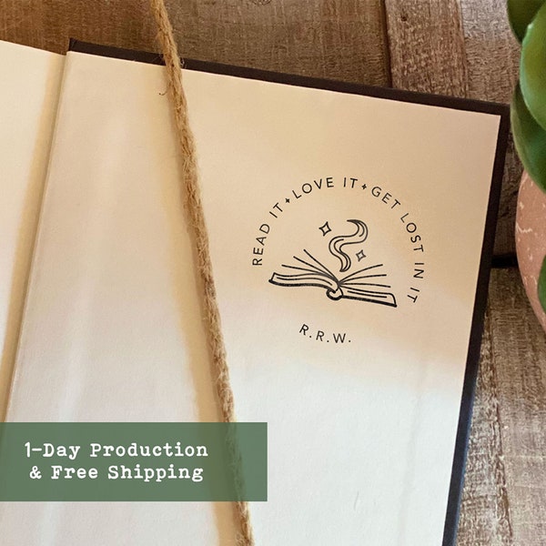 Reading Personalized Library Stamps - Etsy
