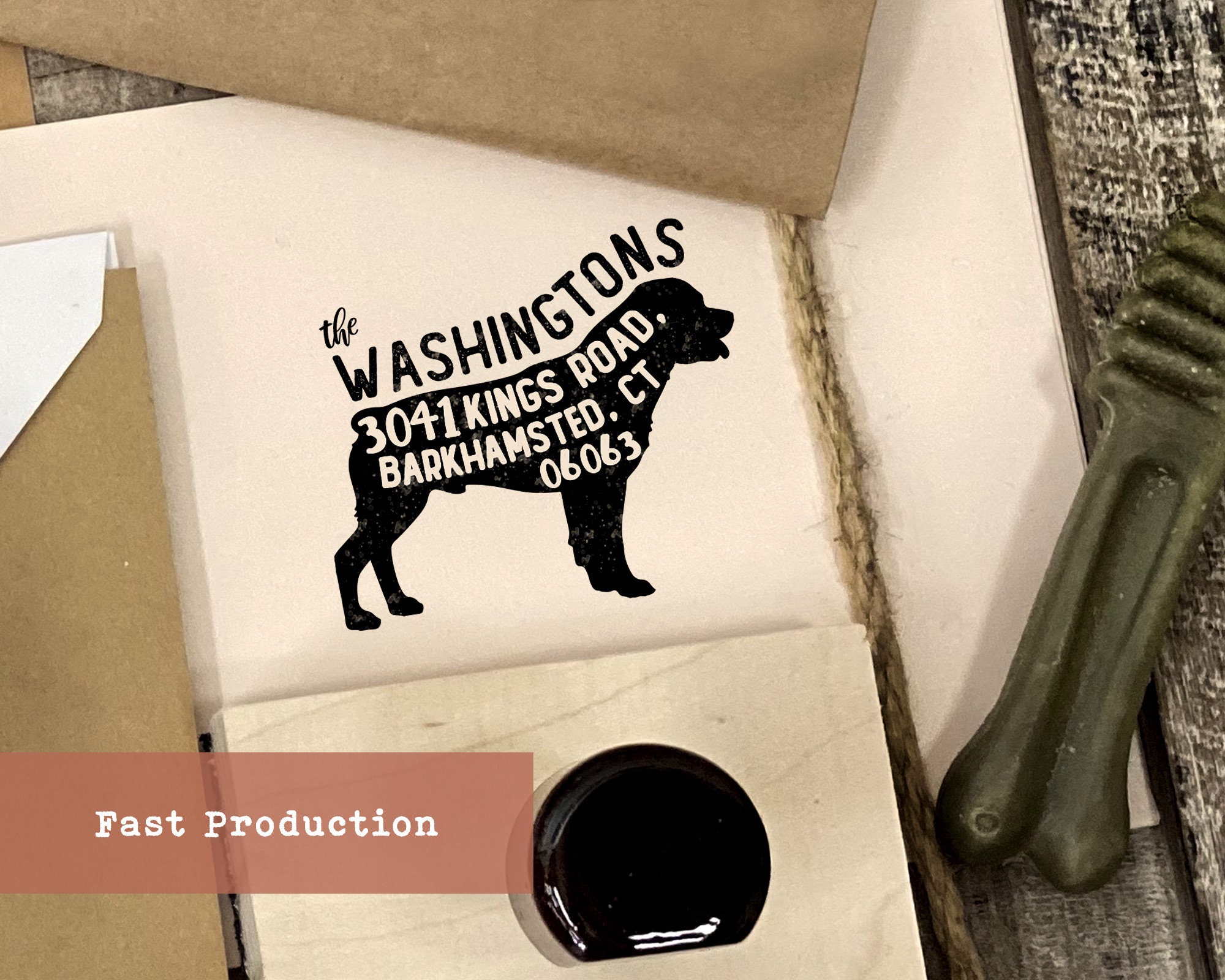 Dog Return Address Stamp 20+ Breeds Housewarming Gift Custom Dog Stamp ...