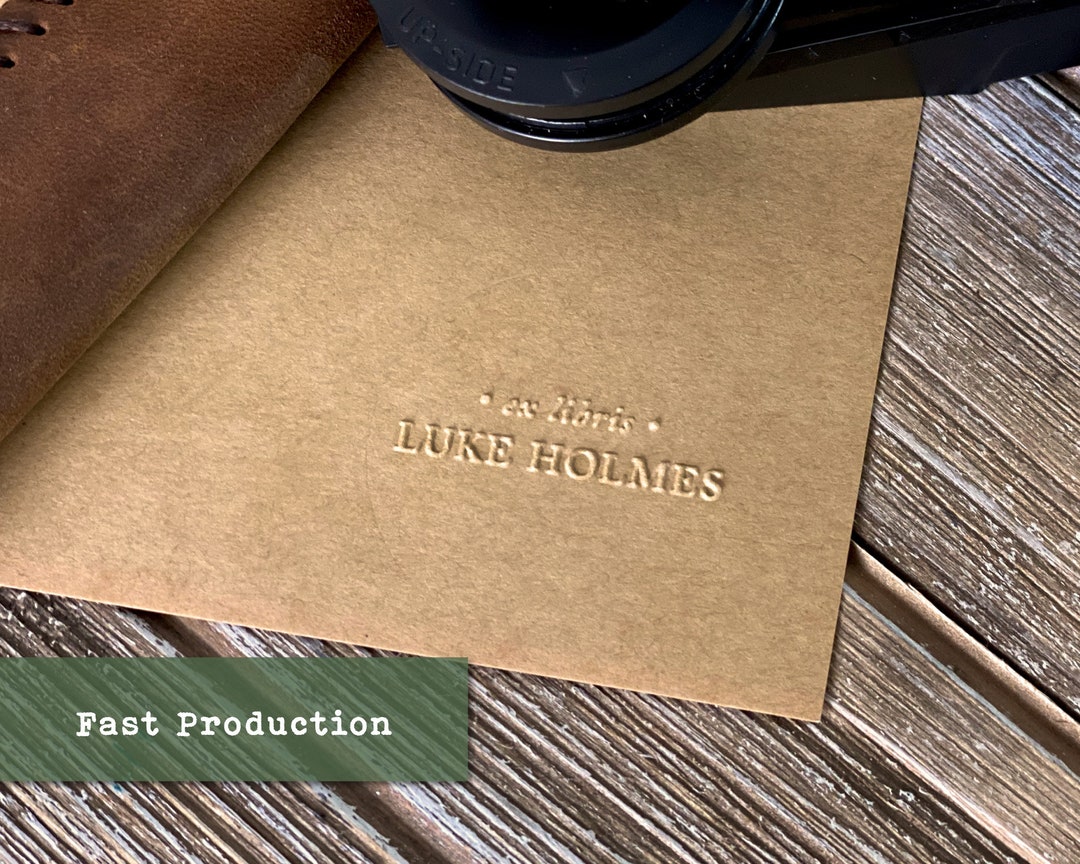 Book Embosser Personalized With Your Name Ex Libris Gift for - Etsy