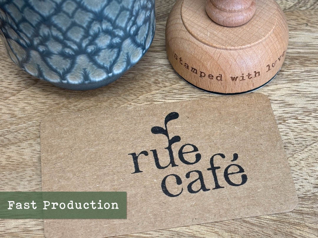Custom Wood Stamp for Small Business Branding | Personalized Logo ...