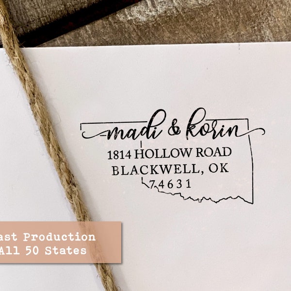 Oklahoma Return Stamp - Etsy