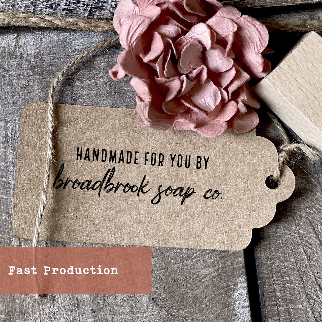 Handmade for You Stamp, Custom Business Packaging Stamp, Personalized ...