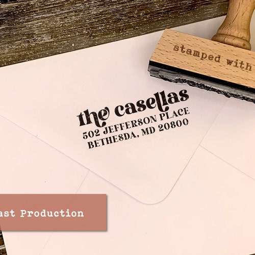 Custom Address Stamp Premium Self-inking or Rubber Return - Etsy