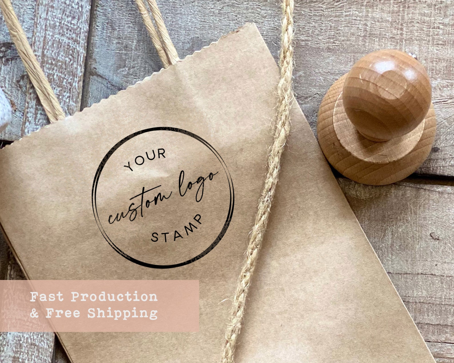 Custom Logo Stamp Personalized Stamp Business Stamp Self - Etsy