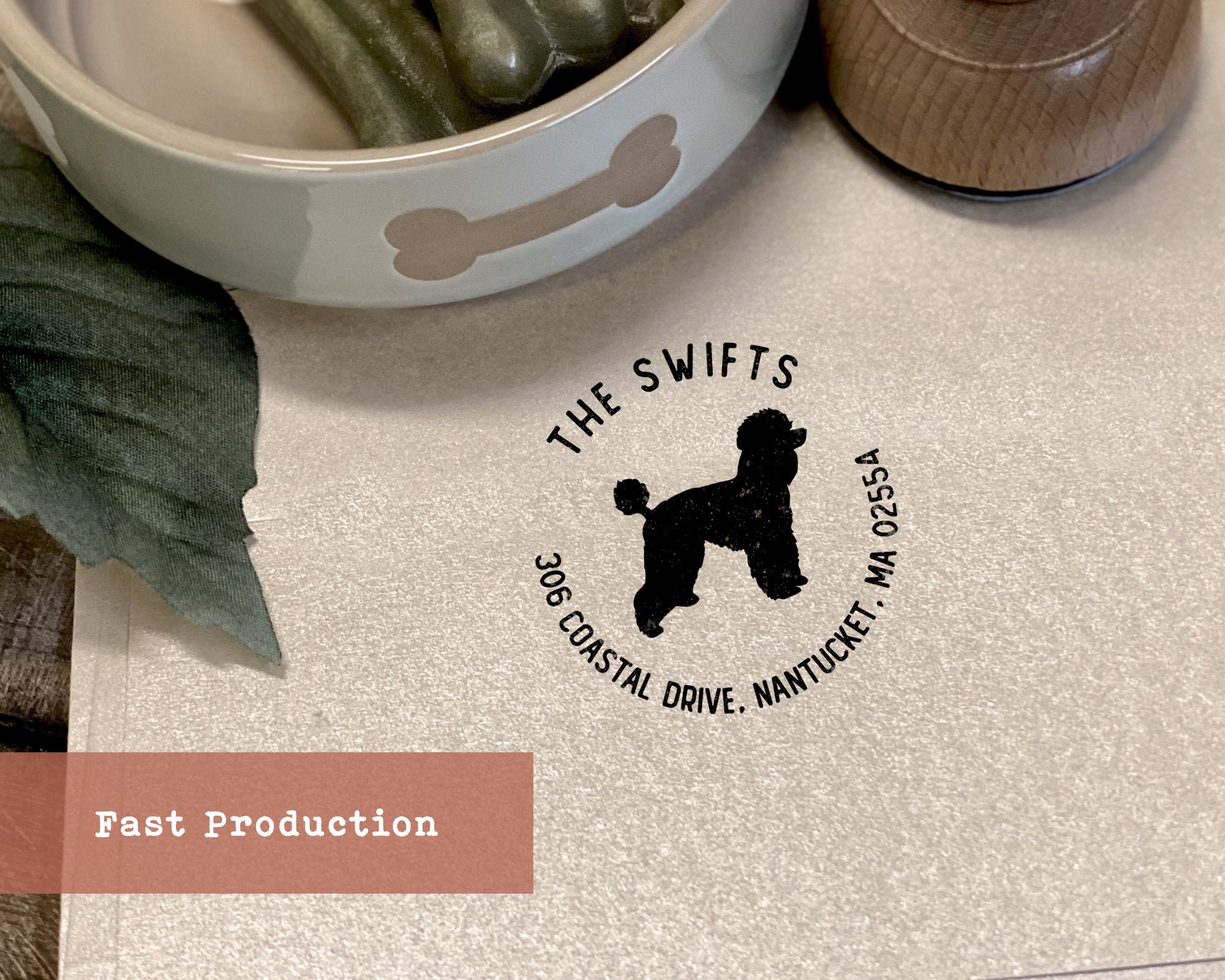 Dog Return Address Stamp 20+ Breeds Housewarming Gift Custom Dog Stamp ...