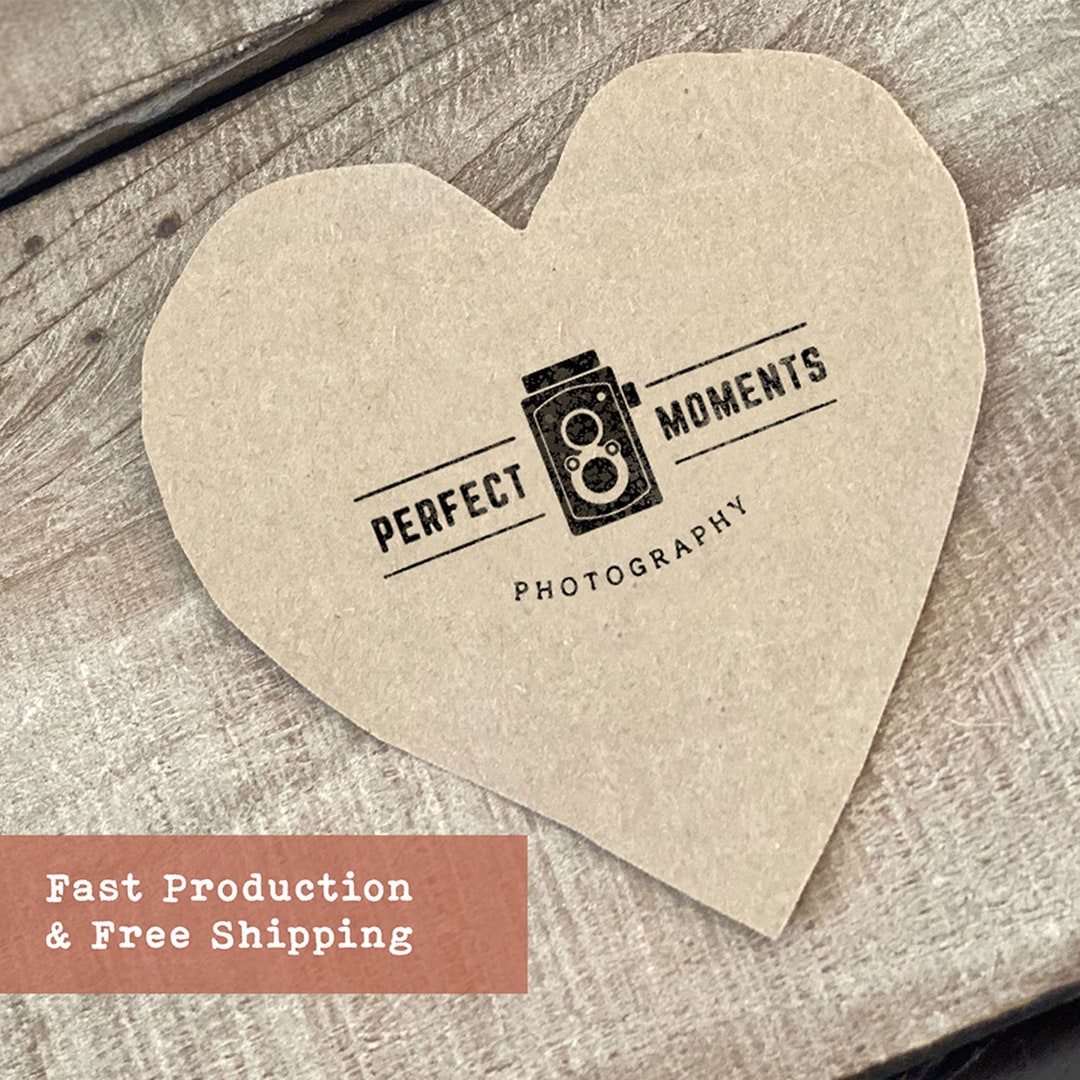 Personalized Logo Stamp Custom Branding Stamp Wood Logo Stamp Self-ink ...