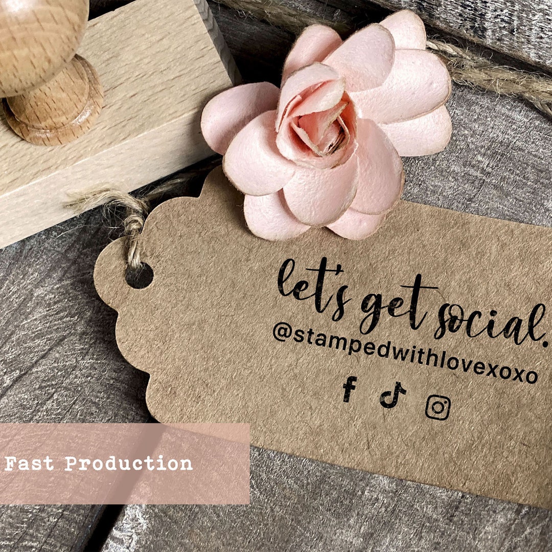 Social Media Stamp | Instagram Stamp | Custom Social Packaging Stamp ...