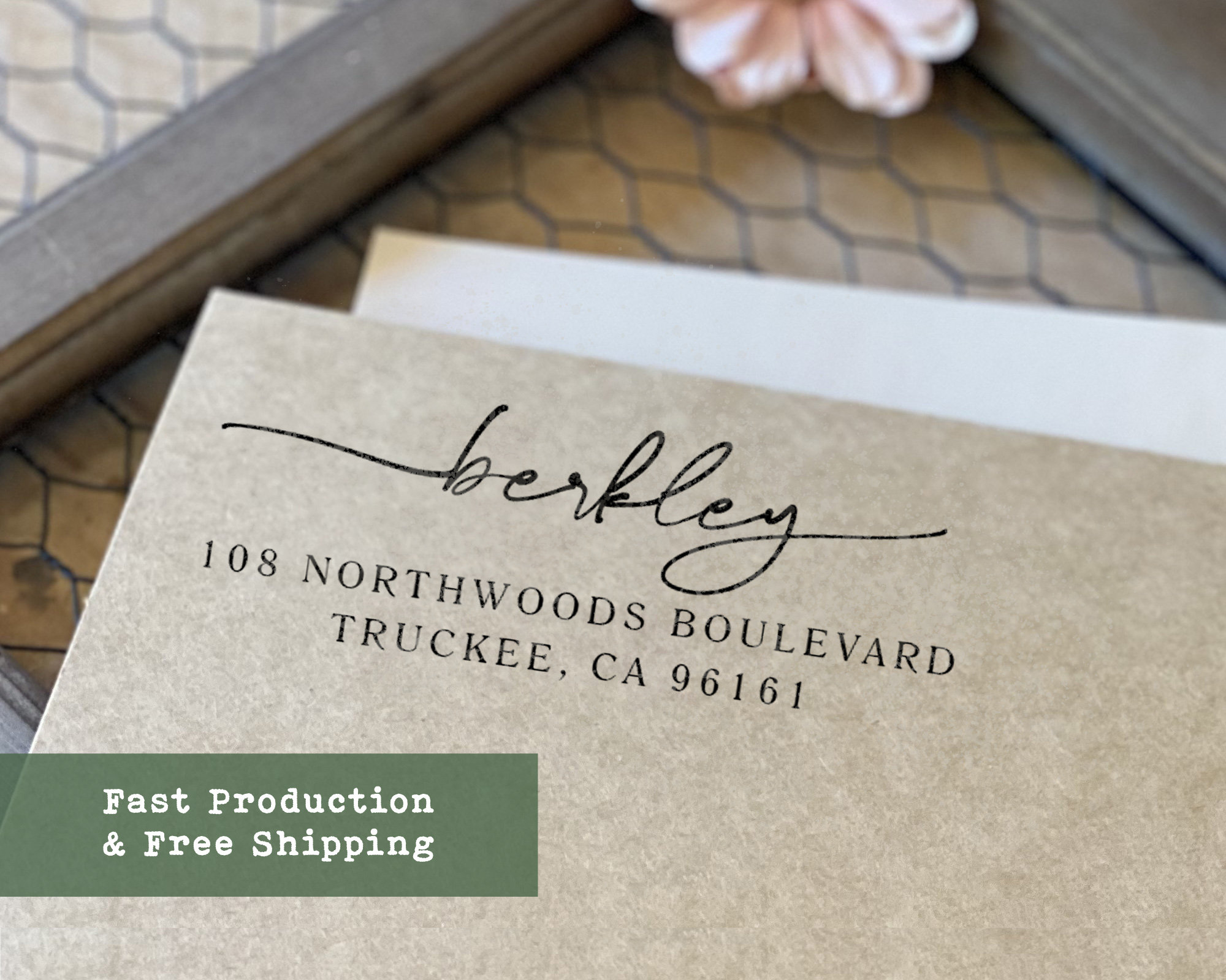 Return Address Stamp Custom Stamp Self-inking Stamps - Etsy India