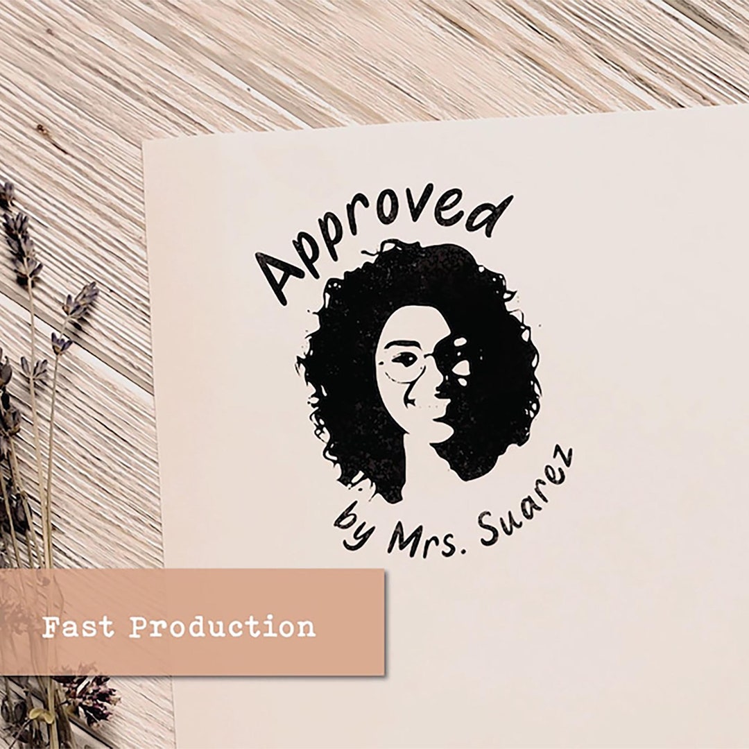 Approved Emoji Stamp, Teacher Stamp for Grading, Teacher Appreciation ...