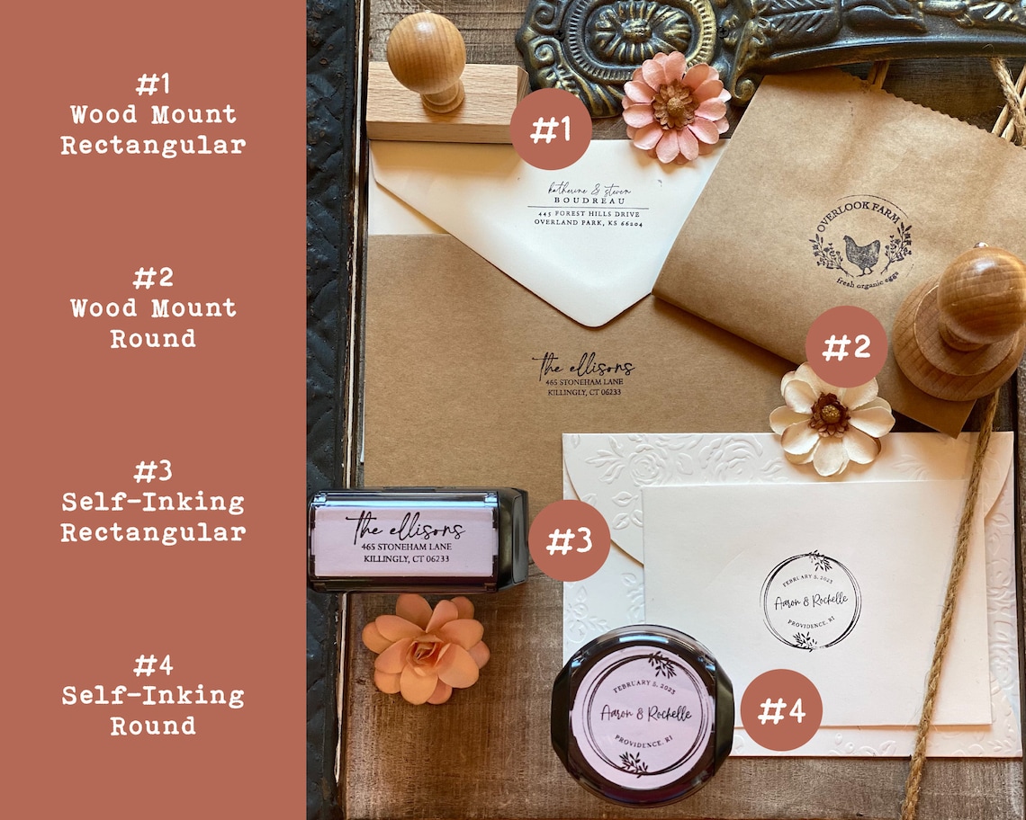 Custom Logo Stamp Personalized Stamp Business Stamp Self - Etsy