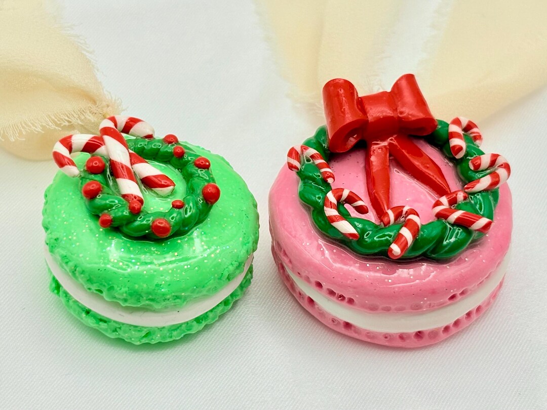 French Christmas Ornament, Macaron Charm for Christmas - Etsy