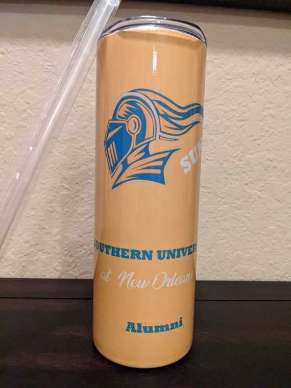 Custom 20 Oz Skinny Tumbler SUNO Southern University at New | Etsy