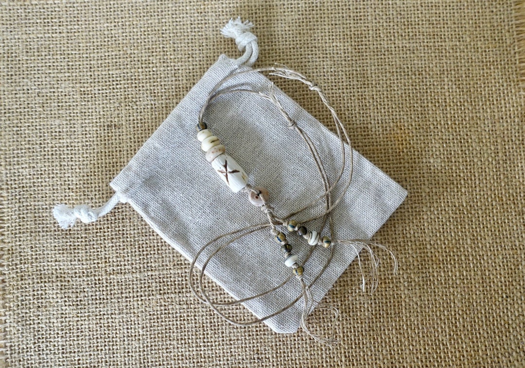 GEBO RUNE Necklace / GIFU Rune Necklace / Artisan Ceramic Beaded Unisex ...