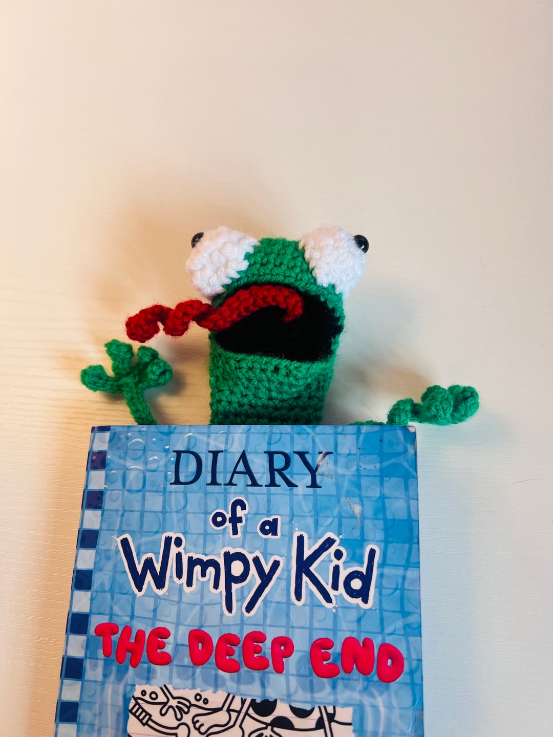 Crocheted Bookmark, Reading, Gift for Reader, Bookworm, Frog, Book Gift ...