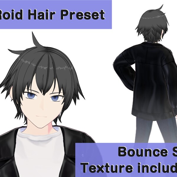 Vroid Male Hair Presets - Etsy Canada