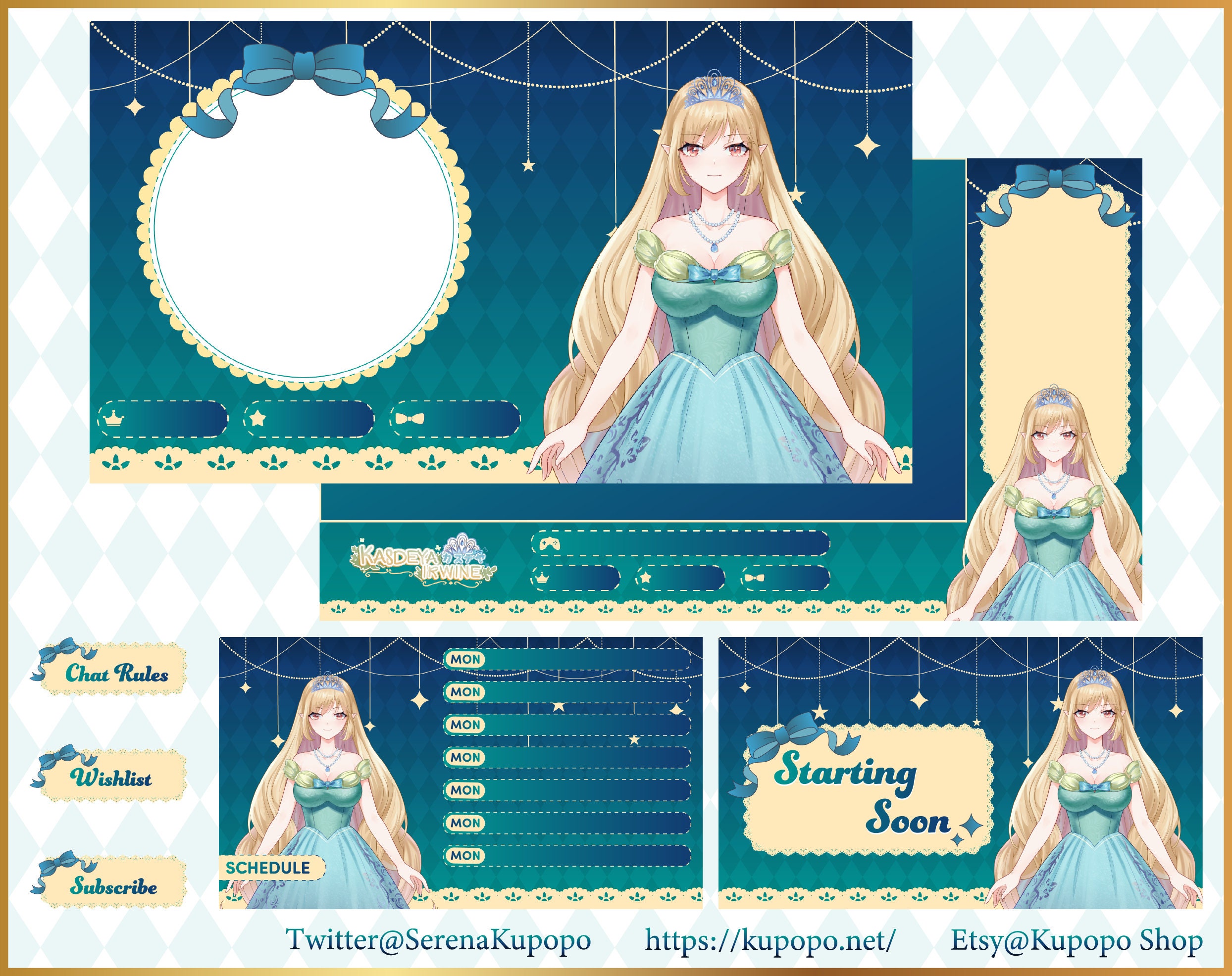 Stream Overlay Commissioncustom Designcontact BEFORE BUYING - Etsy