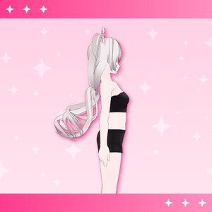 VROID Hairstyle Preset | Twin Tails Hairstyle With PHYSICS | Fluffy ...