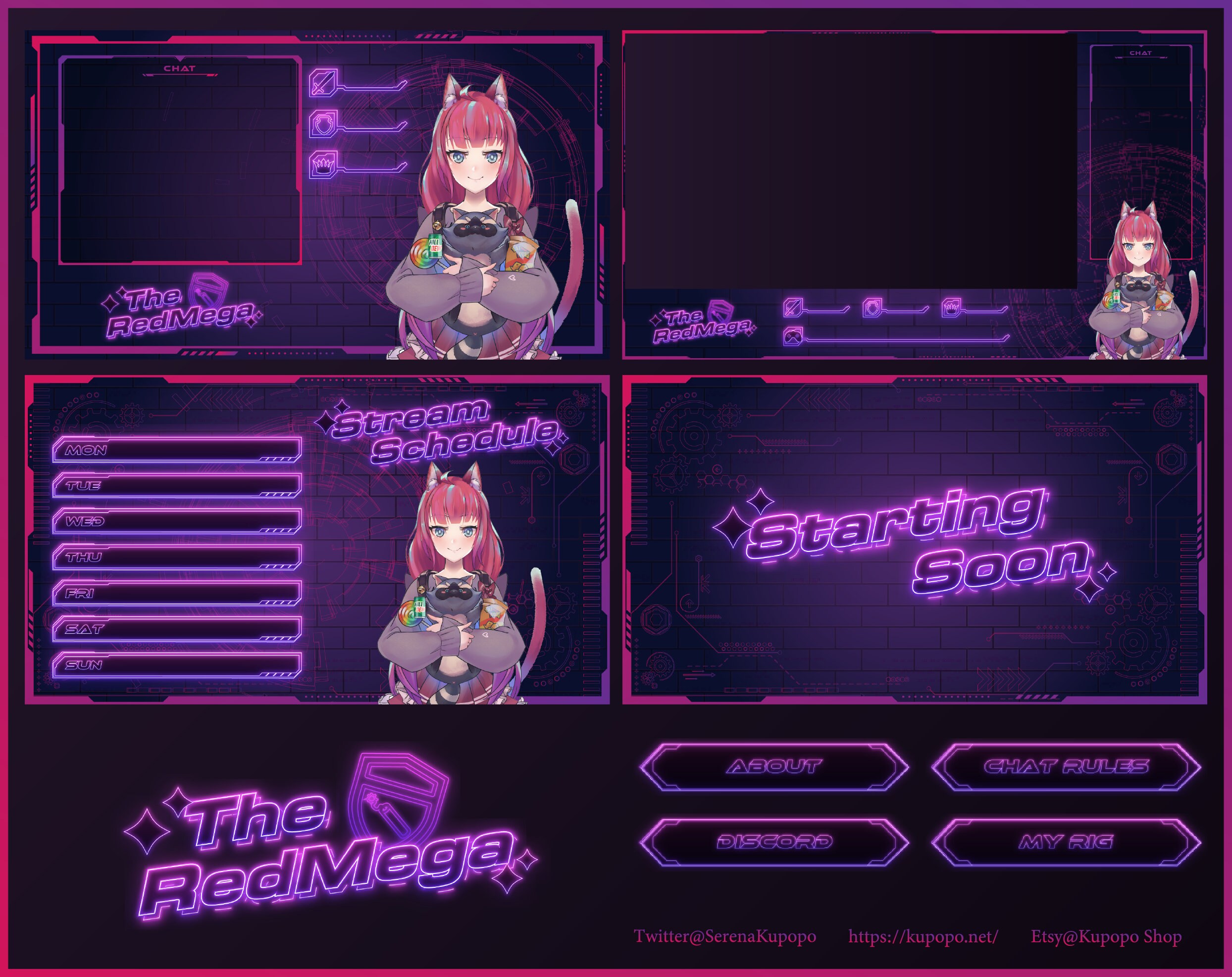 Stream Overlay Commissioncustom Designcontact BEFORE BUYING - Etsy