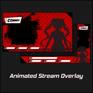 Persona 5 - Inspired Animated Stream Overlay Set | Twitch, Streaming ...