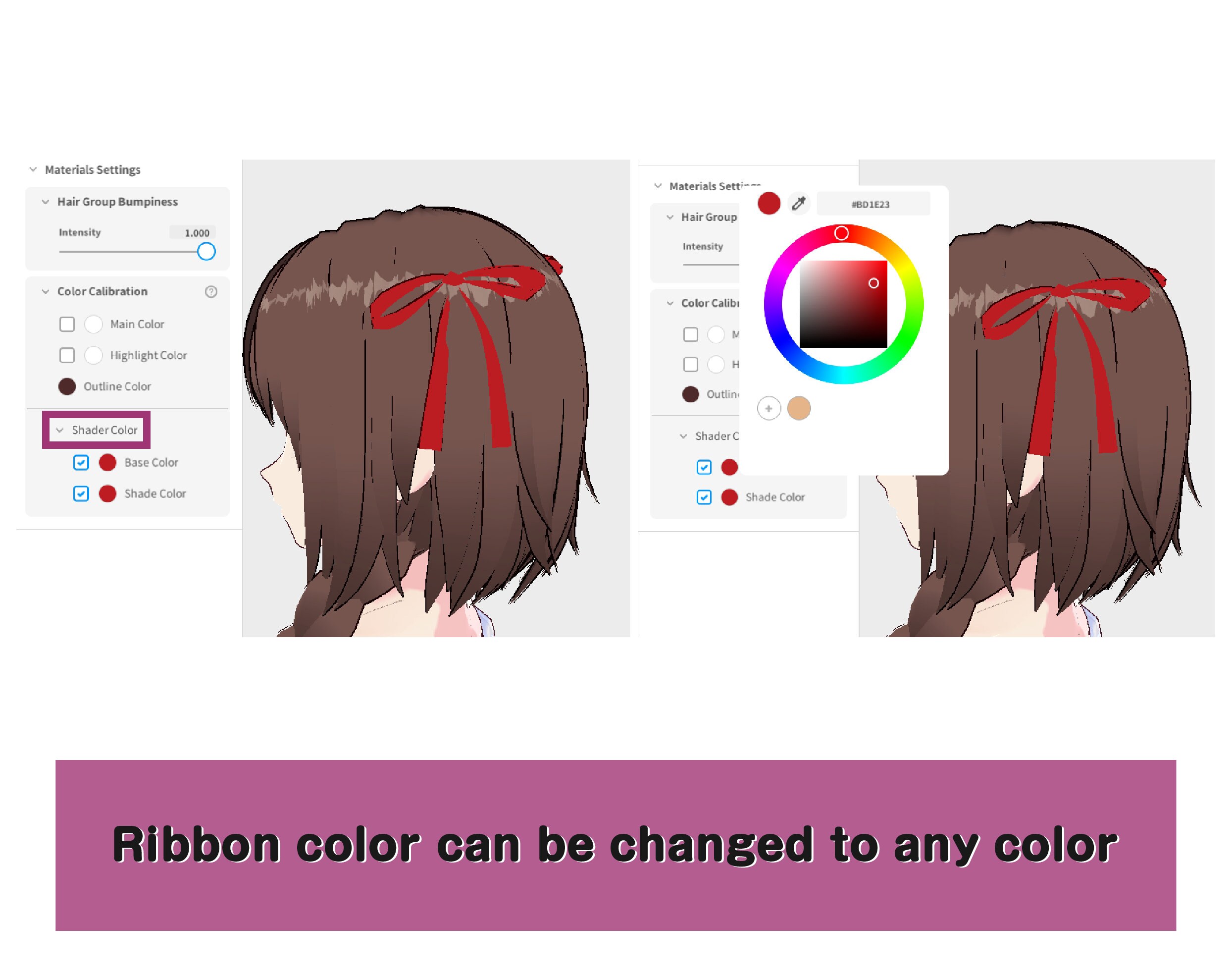 Braids and Ribbon Hair Preset vroid - Etsy