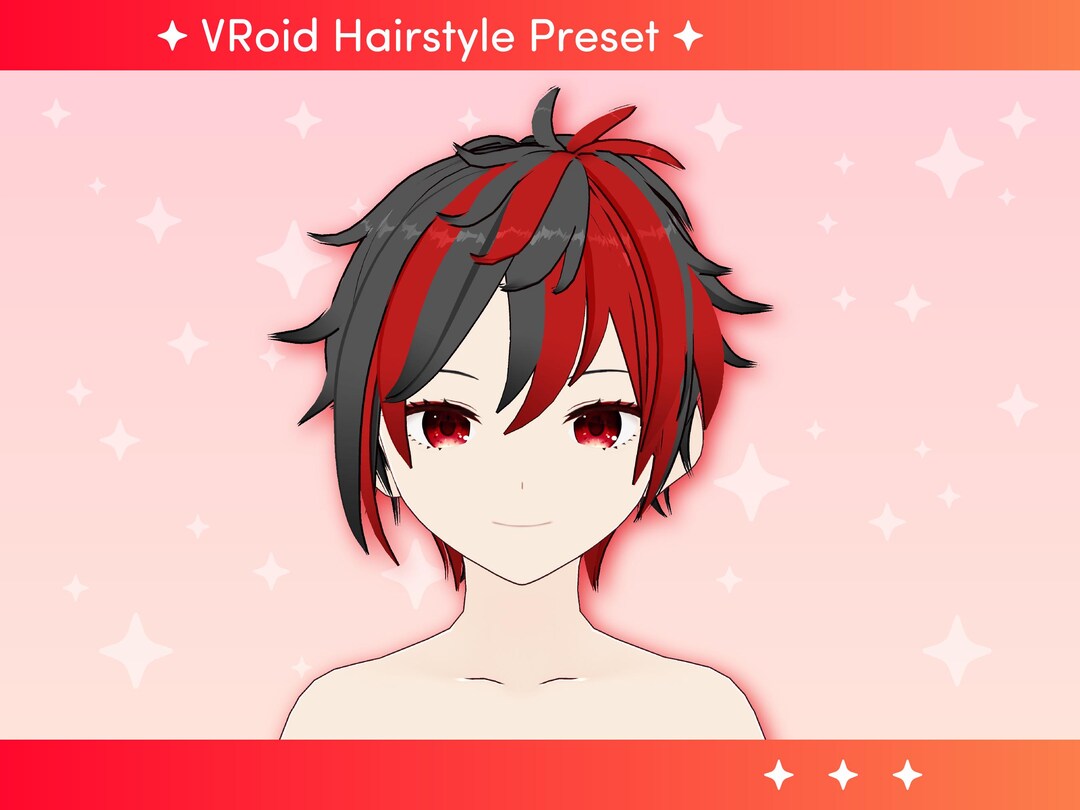VROID Hairstyle Preset | Unisex Short Hairstyle With PHYSICS | Cool ...