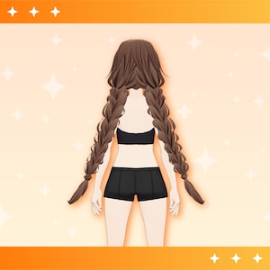 VROID Hairstyle Preset | Braids Hairstyle With PHYSICS | Cute | Anime ...