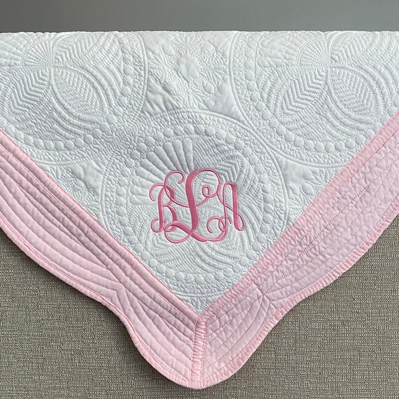 Monogrammed Quilt - Etsy