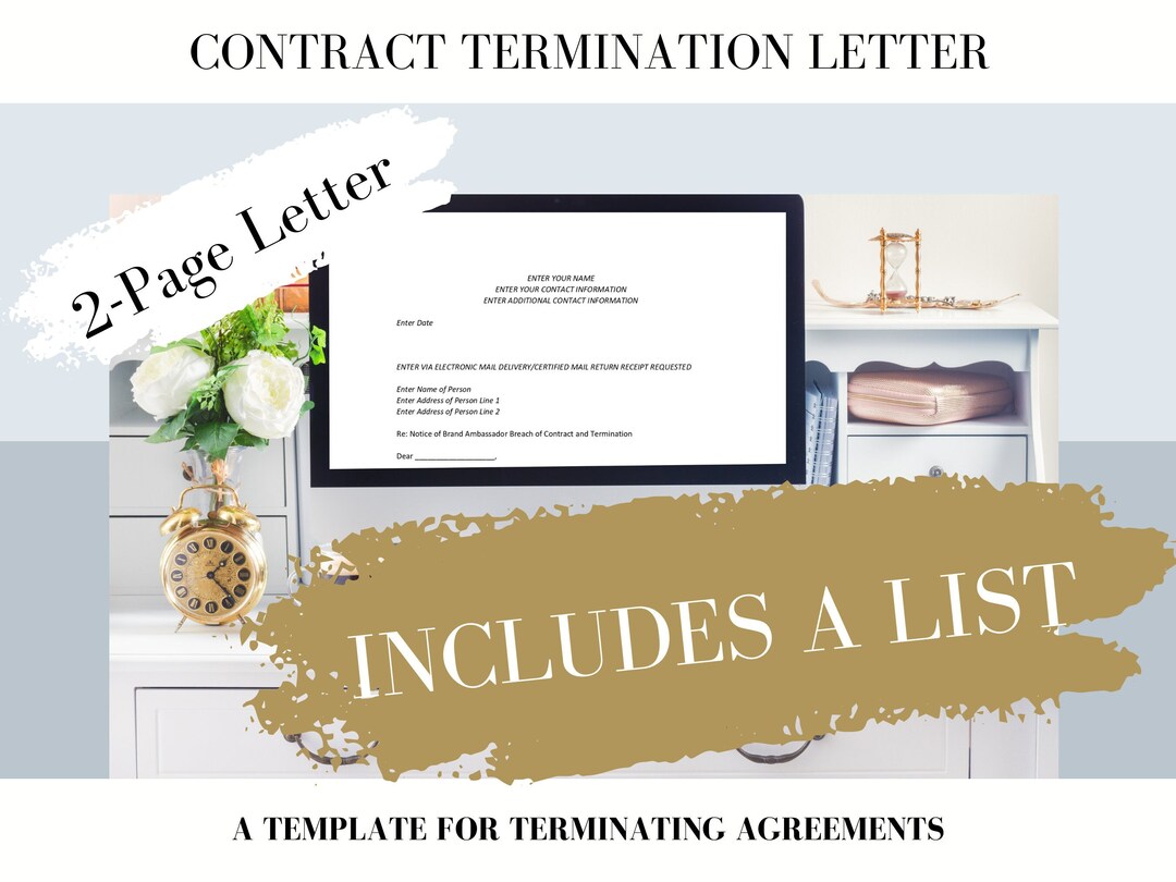 Contract Termination Letter Template Agreement Termination Business Law ...
