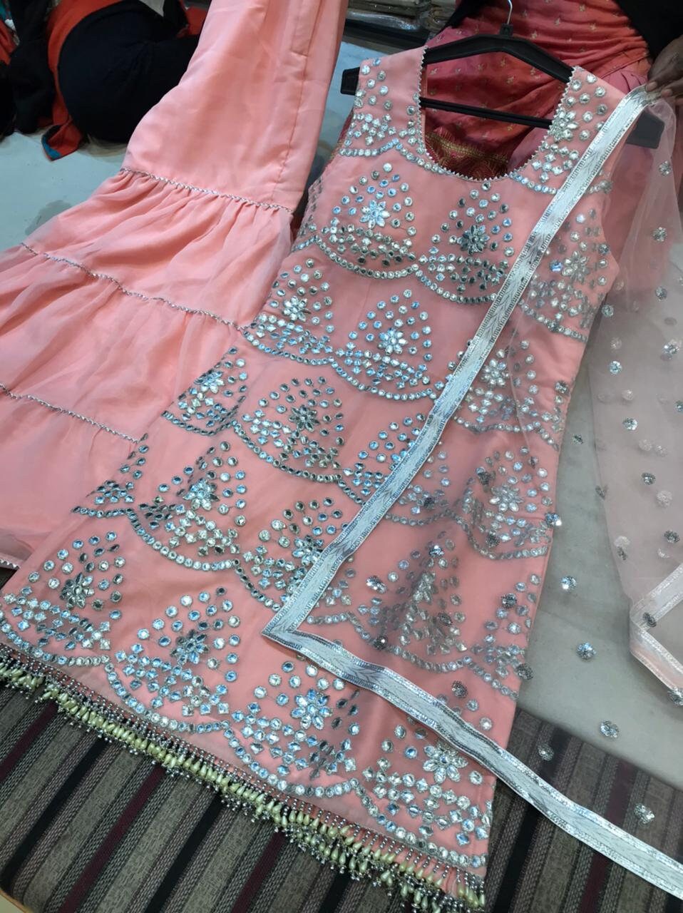 Punjabi shara suit with dupatta for girls | Etsy