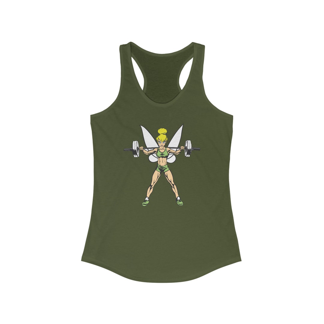 Muscle Fitness Tinkerbell Racerback Tank - Etsy