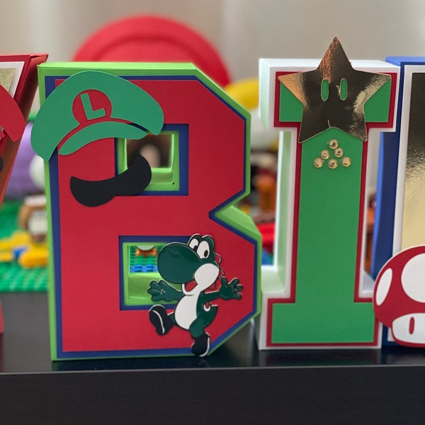 Super Mario Letters - Etsy Canada