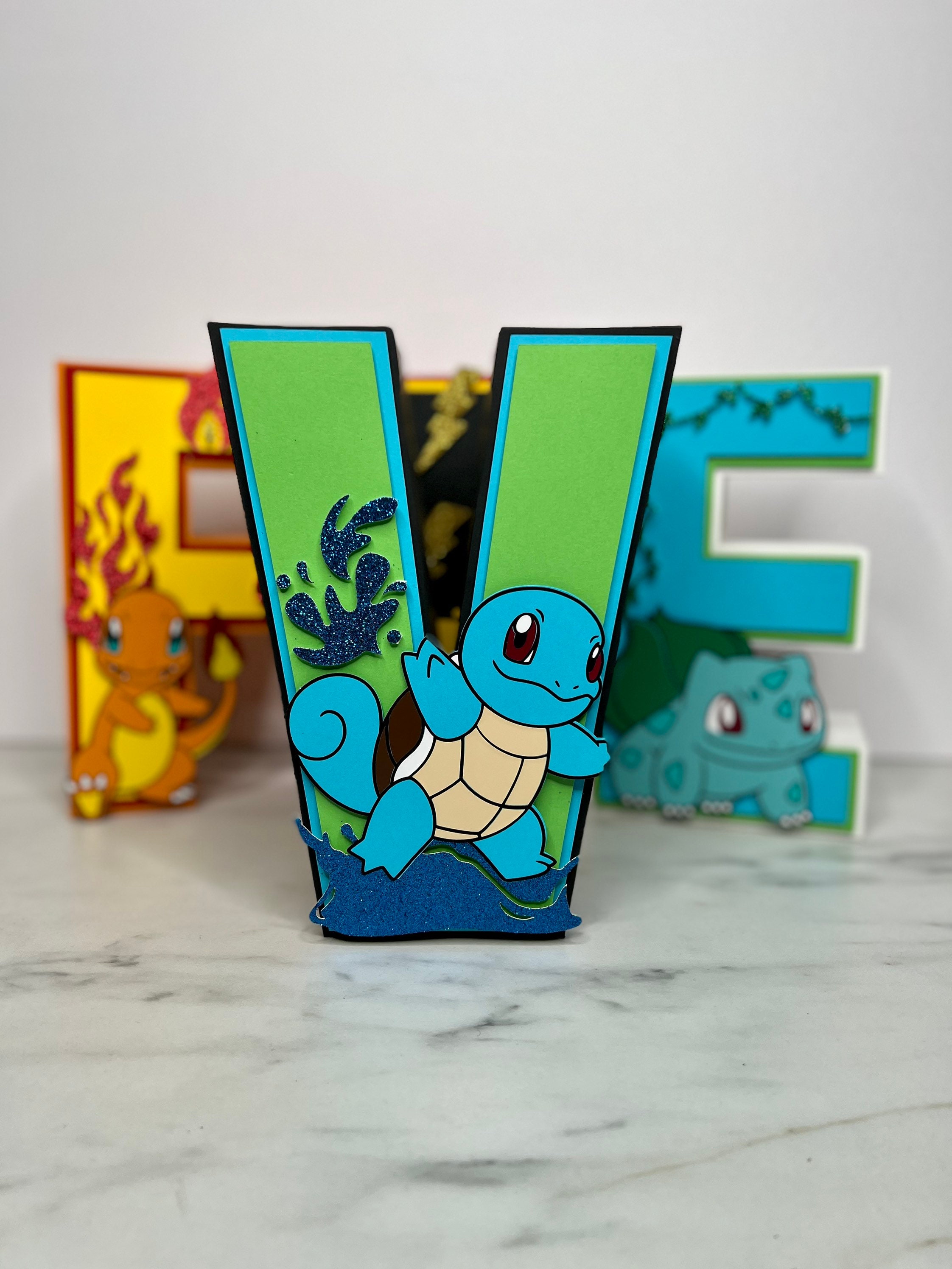Pokemon 3D Letters Birthday Letters Paper Letters Birthday - Etsy Canada