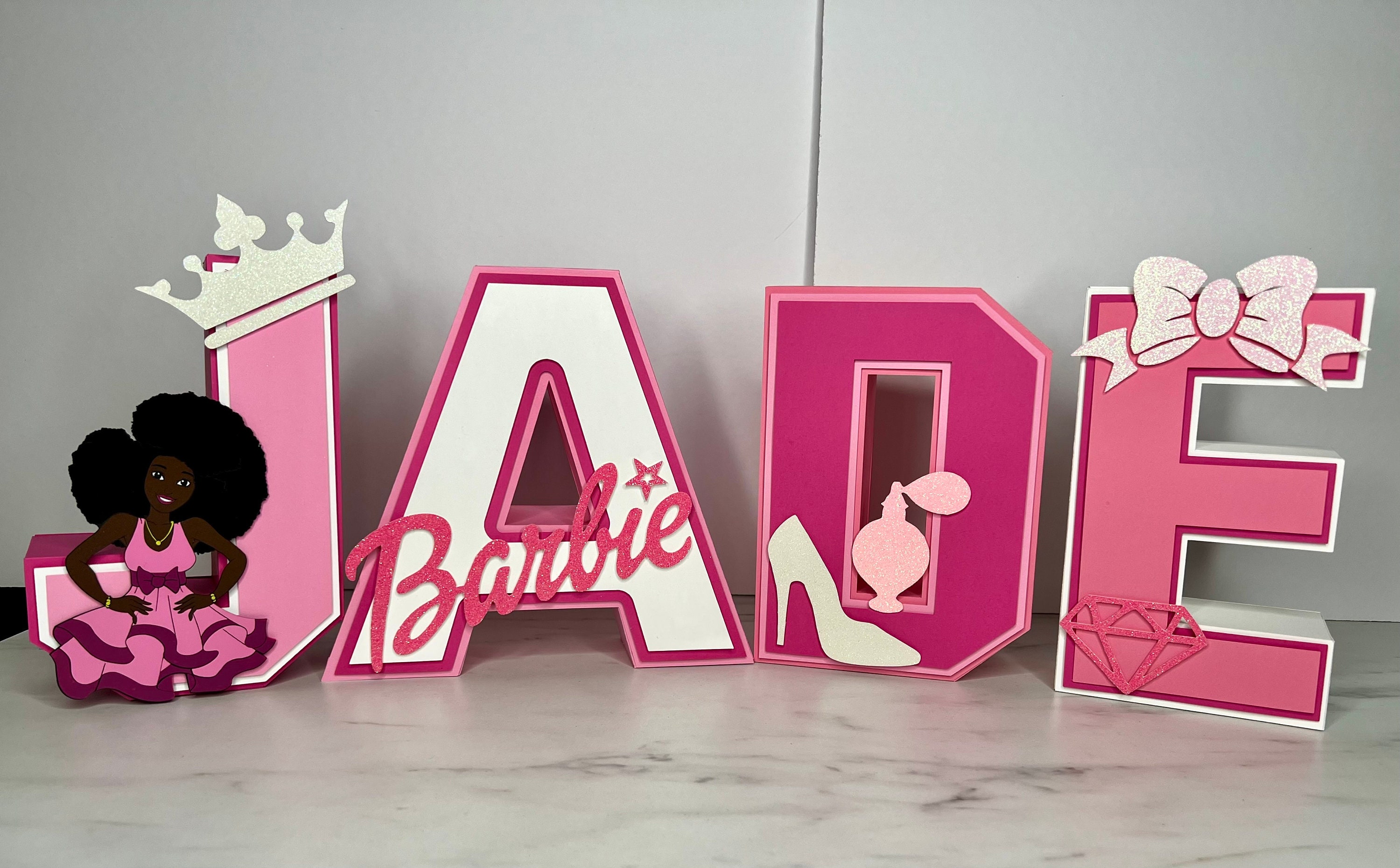 Barbie, Barbie 3D Letters, Barbie Party, Barbie Birthday, Barbie ...