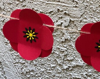 Poppy Garland - Etsy