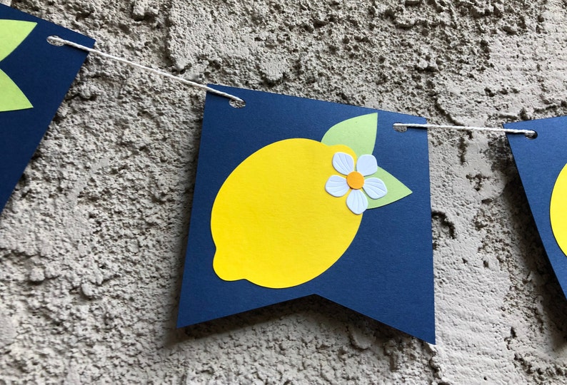Mediterranean Style Lemon Banner. Wedding Lemon Banner. Bridal Shower ...