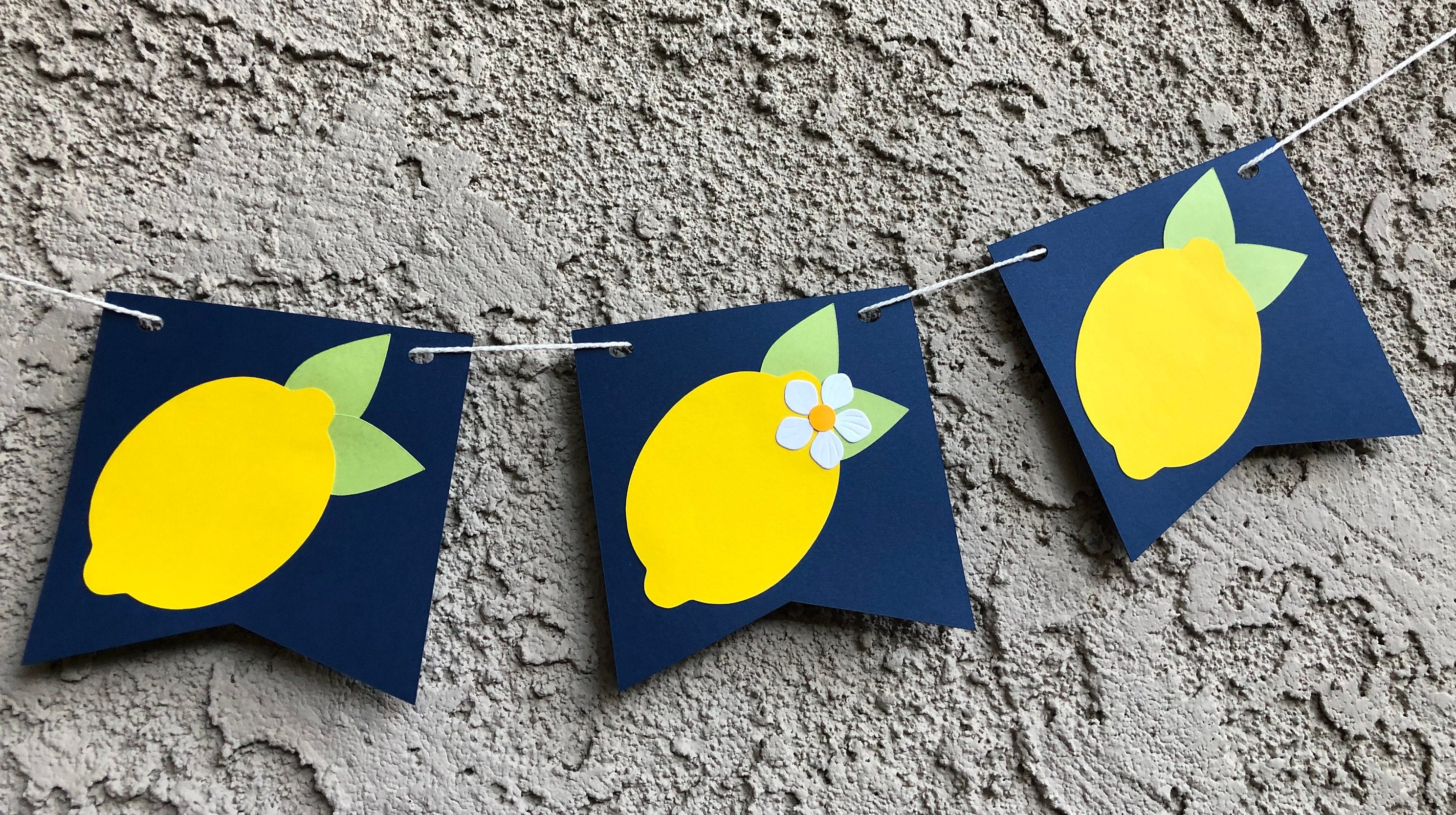Mediterranean Style Lemon Banner. Wedding Lemon Banner. Bridal - Etsy