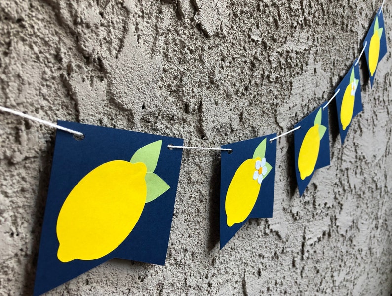 Mediterranean Style Lemon Banner. Wedding Lemon Banner. Bridal Shower ...