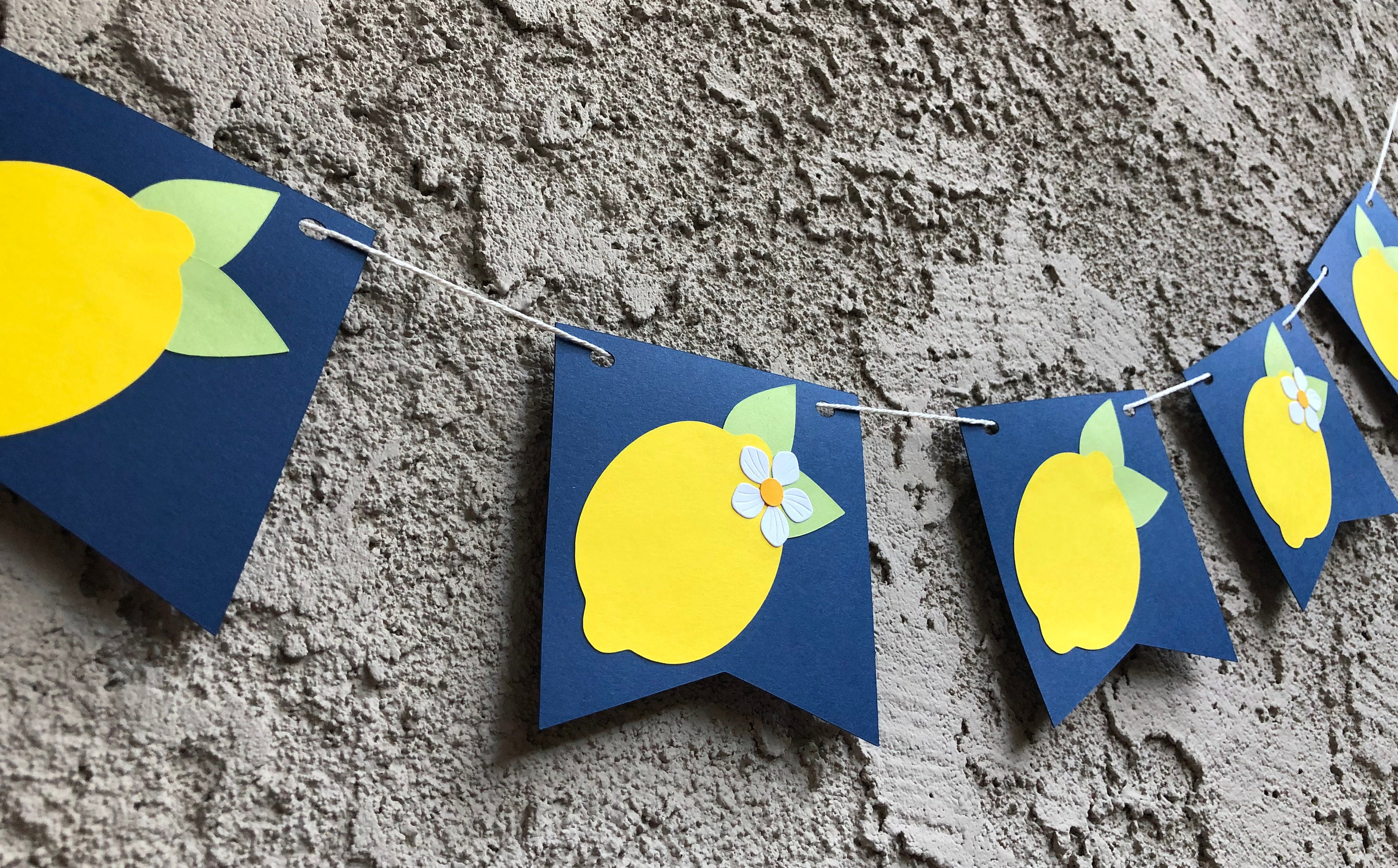 Mediterranean Style Lemon Banner. Wedding Lemon Banner. Bridal - Etsy